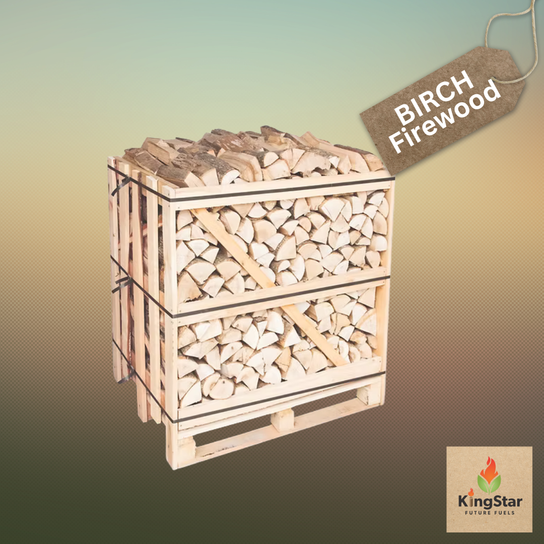 Seasoned Birch Firewood | 400kg | Kingstar Future Fuels LTD